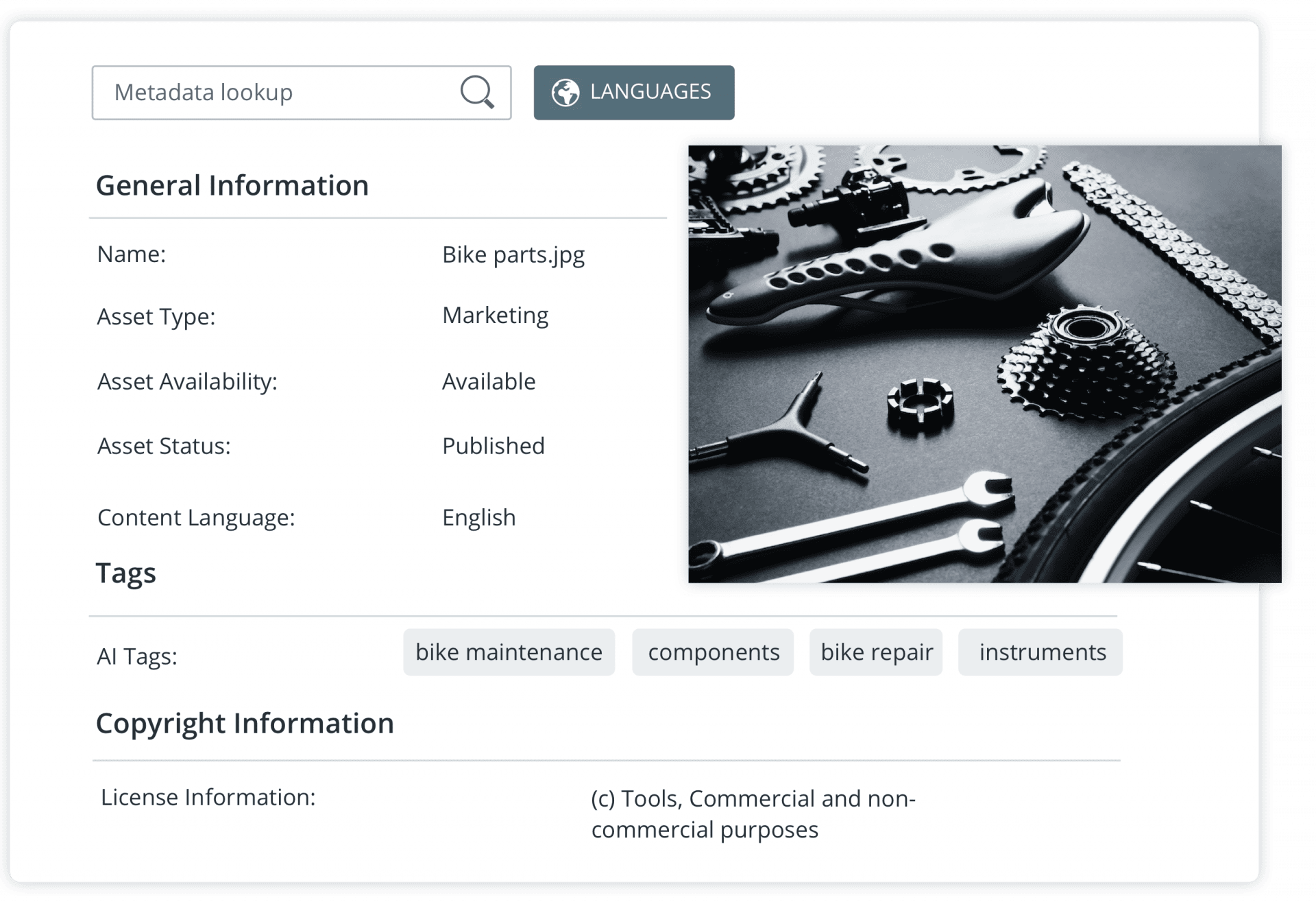 Manage Product Asset Data